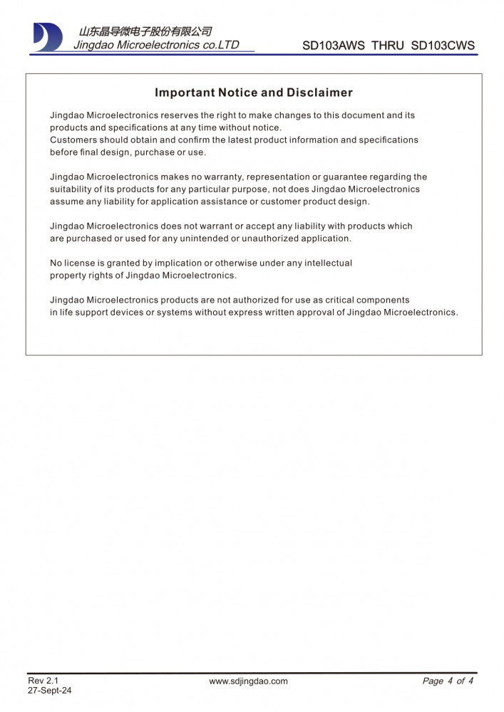 SD103CWS datasheet page 4