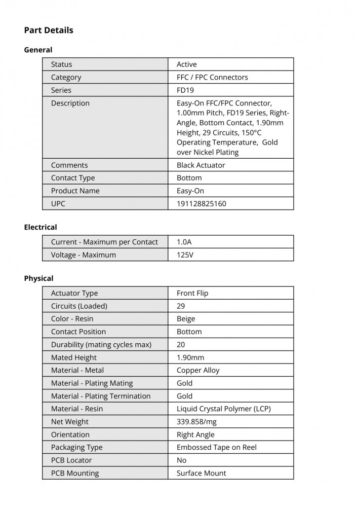 MOLEX 2005280291 technical document preview, page 2