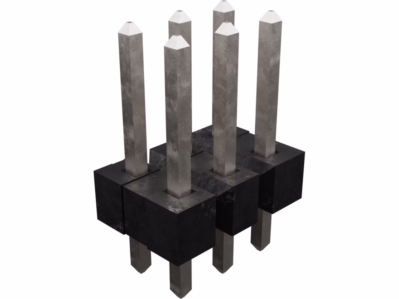 C-Grid Header, 2.54mm Pitch, Through Hole, Dual Row, Vertical, 6 Circuits, 2.54µm Tin (Sn) Plating, Tray Packaging, Lead-Free for sale