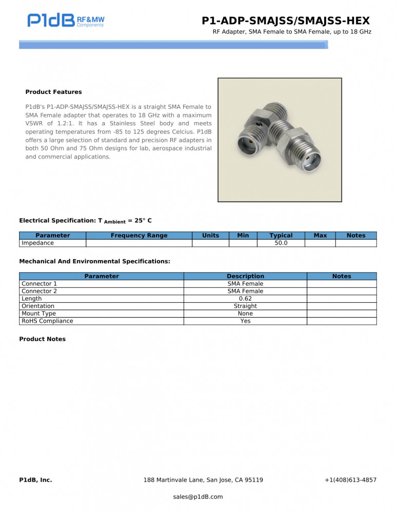 Technical document image for P1-ADP-SMAJSS/SMAJSS-HEX