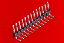 KK 254 Breakaway Header, Vertical, 12 Circuits, Tin (Sn) Plating, Mating Pin Length 6.09mm, Bag