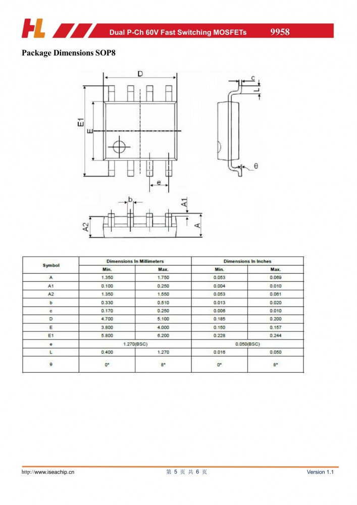 HL 9958 datasheet page 5