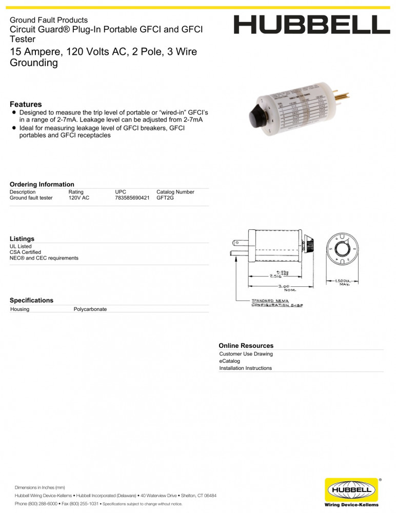 GFT2G product documentation image