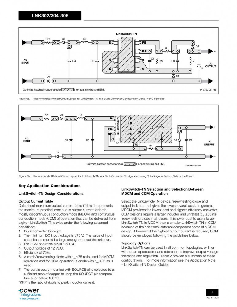 LNK306DG datasheet page 5