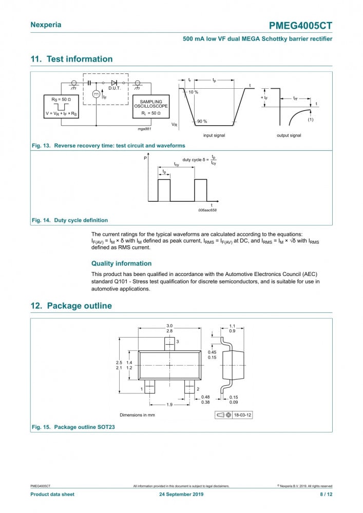 PMEG4005CT datasheet page 8