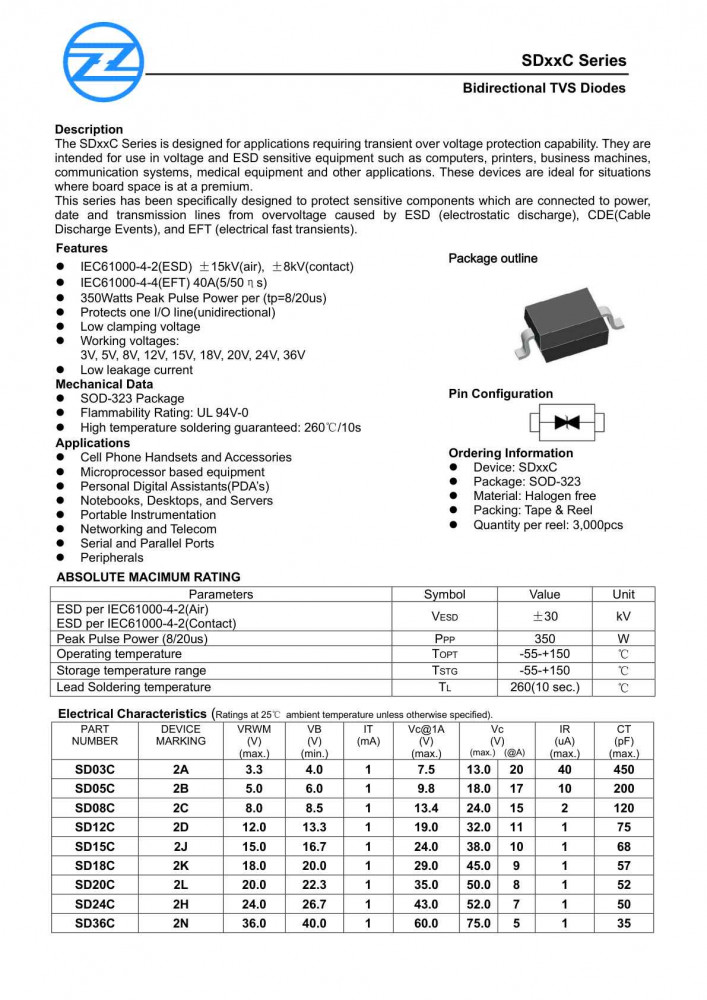 baocheng SD36C datasheet page 1