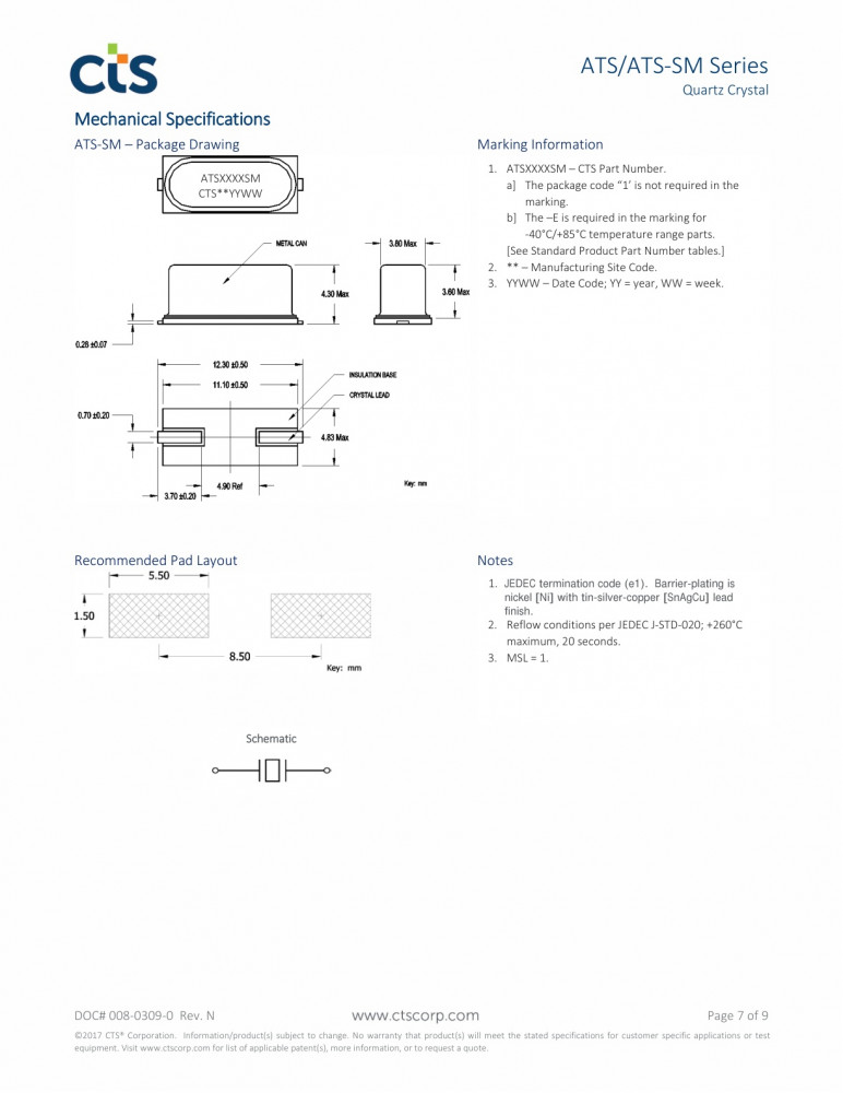 CTS ATS series datasheet page 7