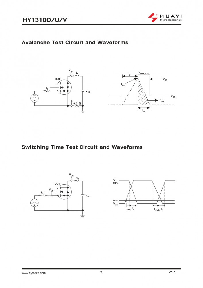HY1310D datasheet page 7