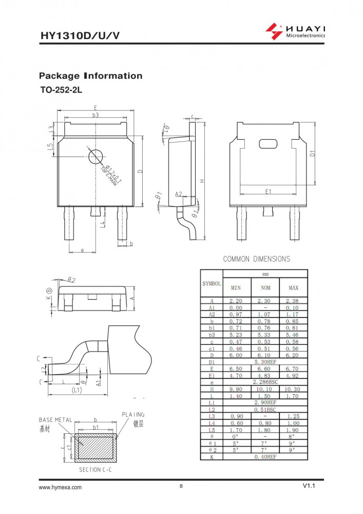 HY1310D datasheet page 8
