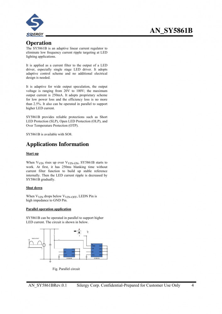 SY5861BFAC datasheet page 4