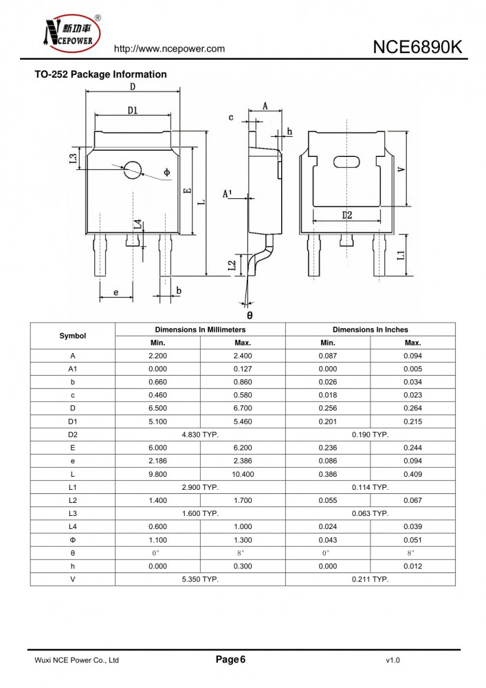 NCE6890K datasheet page 6