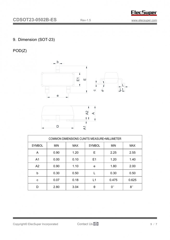 CDSOT23-0502B-ES datasheet page 5