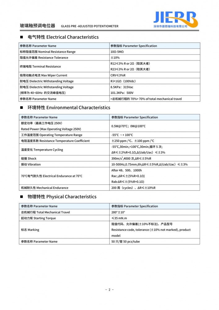 3386 series technical document page 2