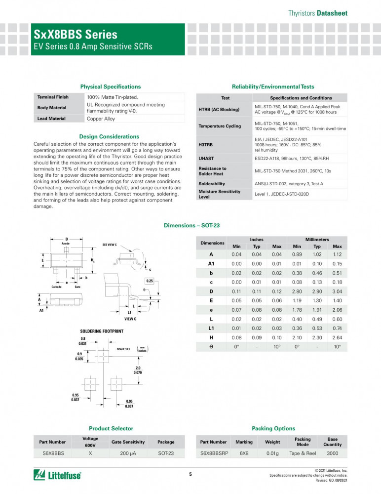 S6X8BBSRP datasheet page 5