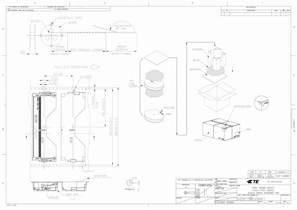 TE Connectivity 2309411-1 technical drawing page 3