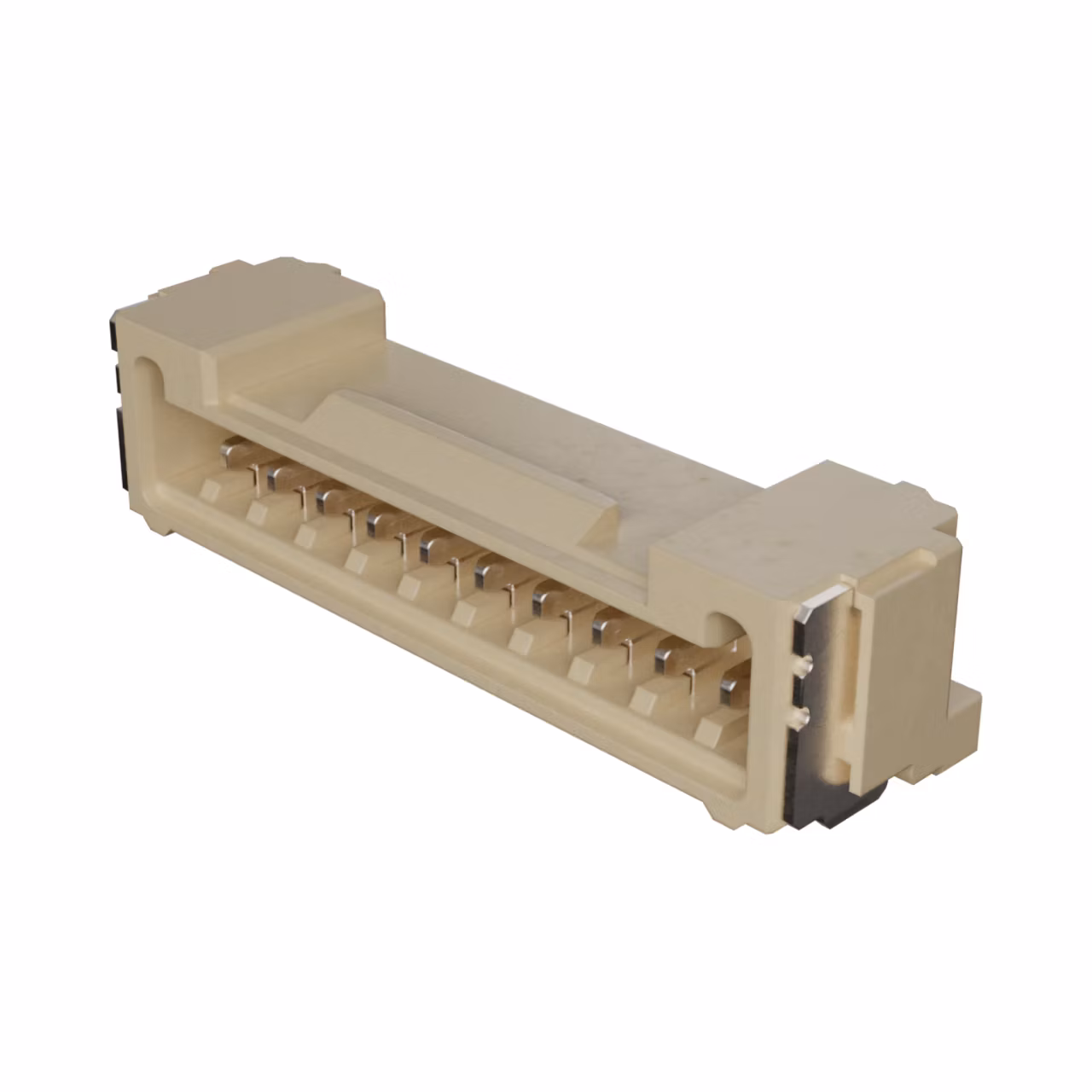 Micro-Lock 1.25mm Pitch Single-Row Right-Angle Header, Beige, 10 Circuits for sale