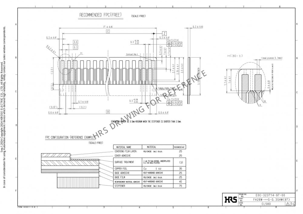 HRS FH26W technical document page 2