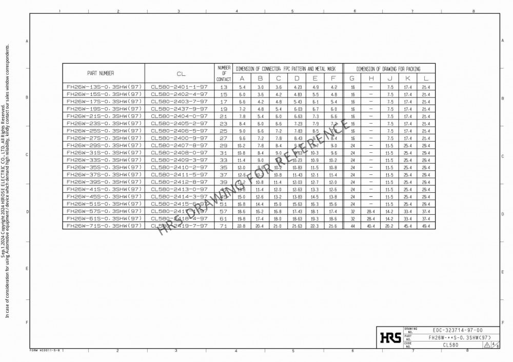 HRS FH26W technical document page 4