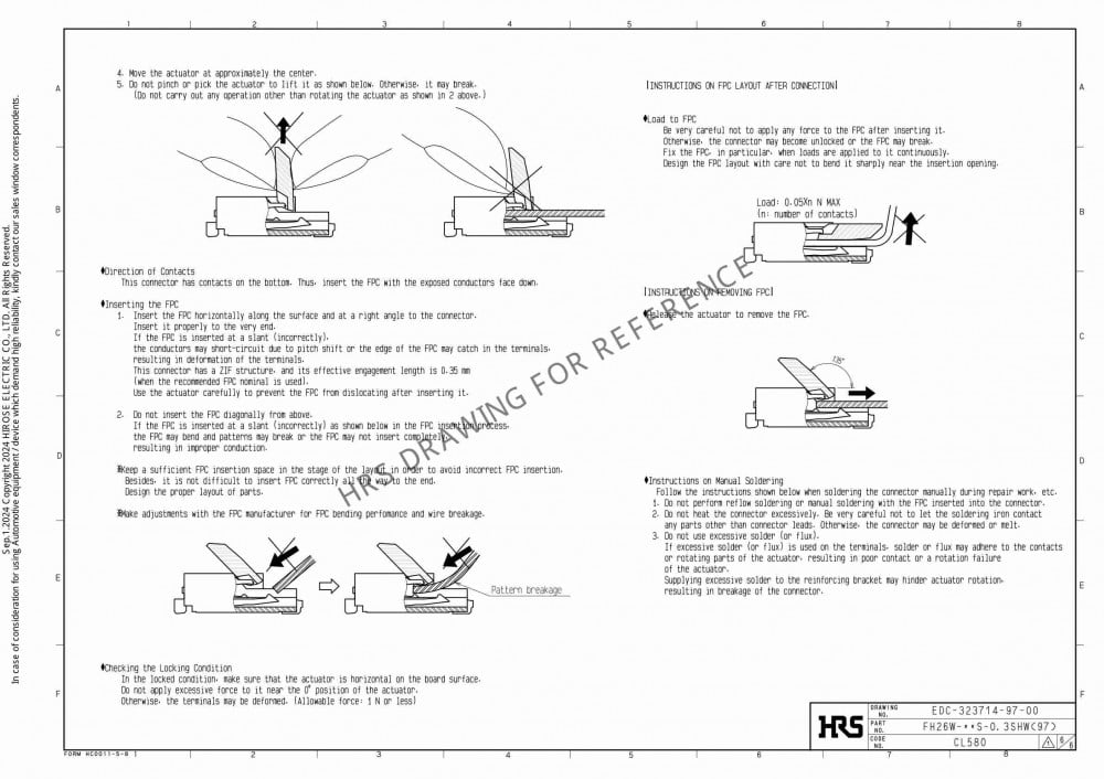 HRS FH26W technical document page 6