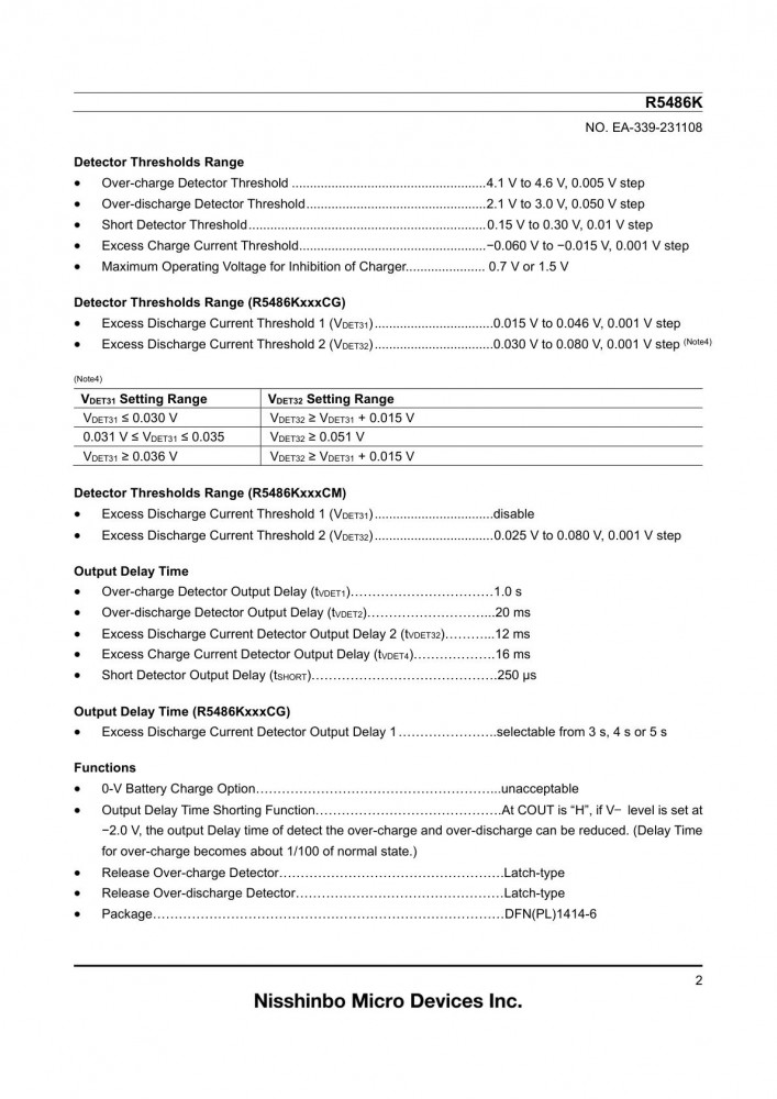 R5486K datasheet page 2