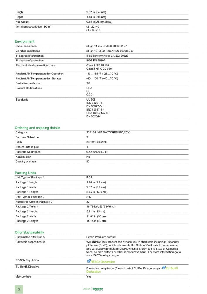 XCKM510 technical document page 2