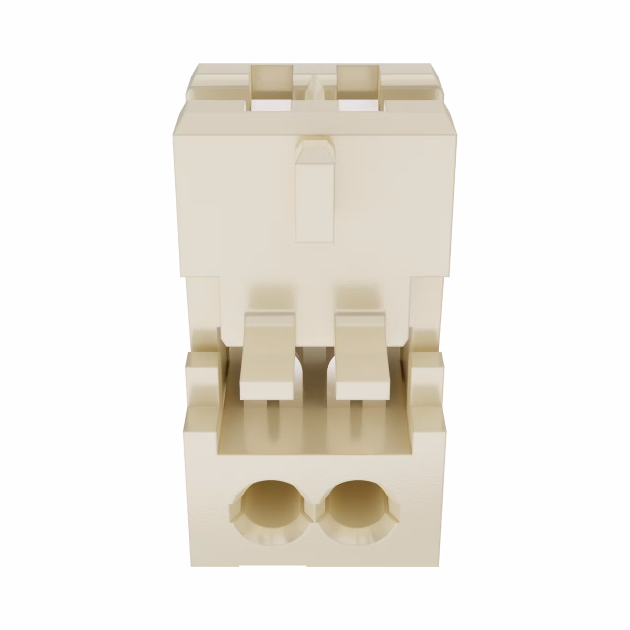 Appli-Mate RAST 2.5 Connector, 2.50mm Pitch, Female, 2 Circuits, Positions A and C Removed, Polarizing Rib Between 1/2, Locking Pips, Open Endwalls, Tin Plating for sale