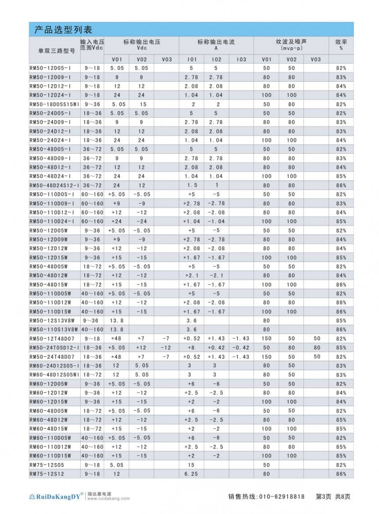 RM100-110S05W datasheet page 3