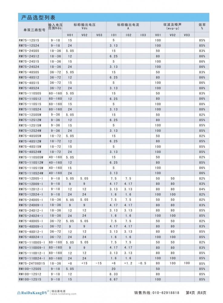 RM100-110S05W datasheet page 4