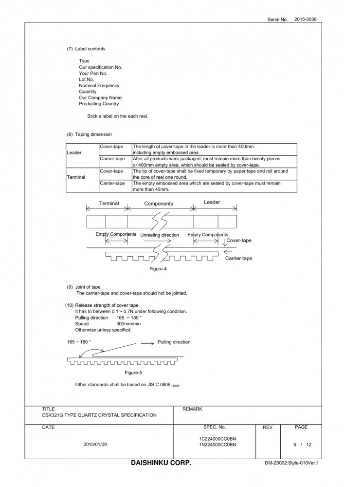 DSX321G specification page 6