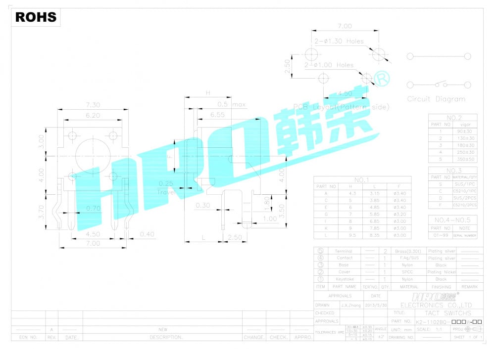 K2-1102BQ-A4CW-01 technical drawing