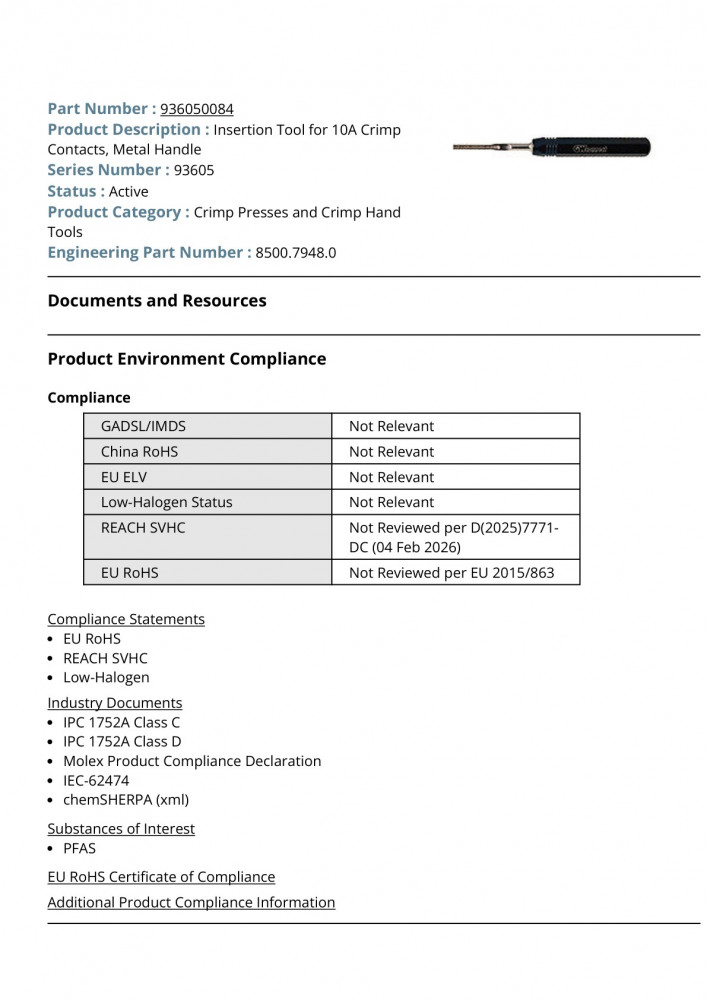 936050084 product documentation page 1