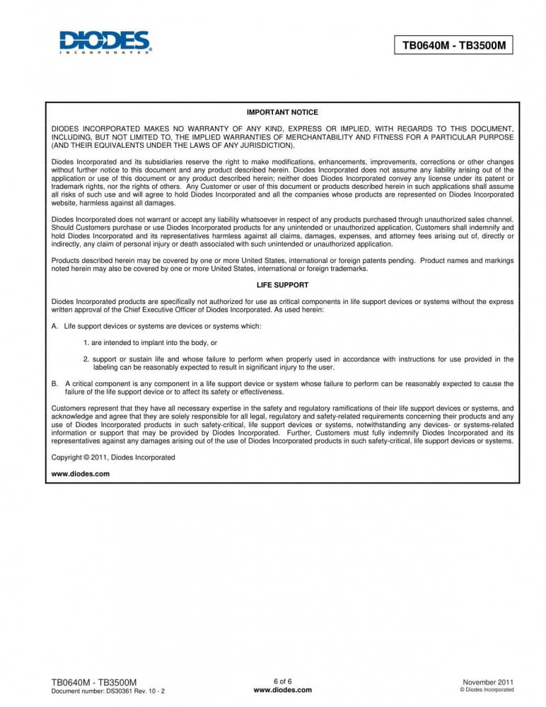 TB1800M-13-F datasheet page 6