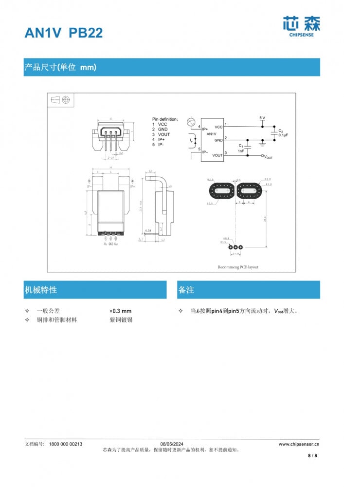 AN1V 100 PB22 datasheet page 8