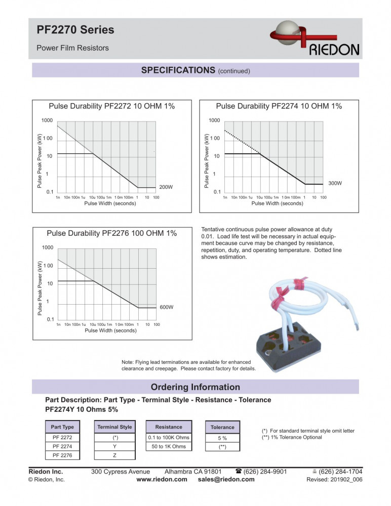 PF2270 series technical document page 3
