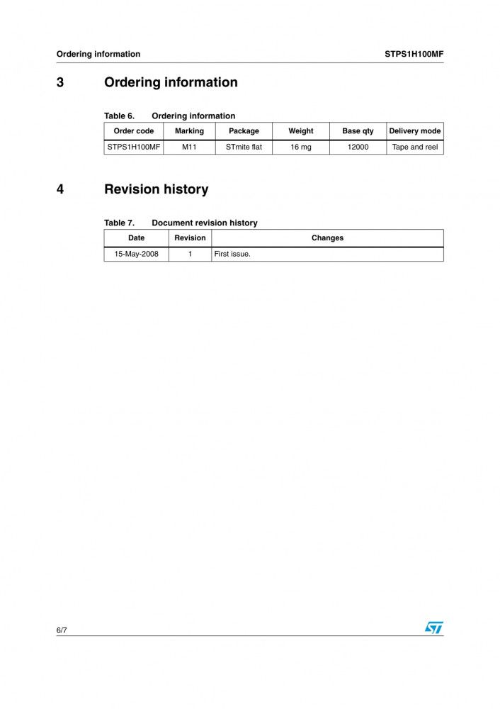 STPS1H100MF datasheet page 6