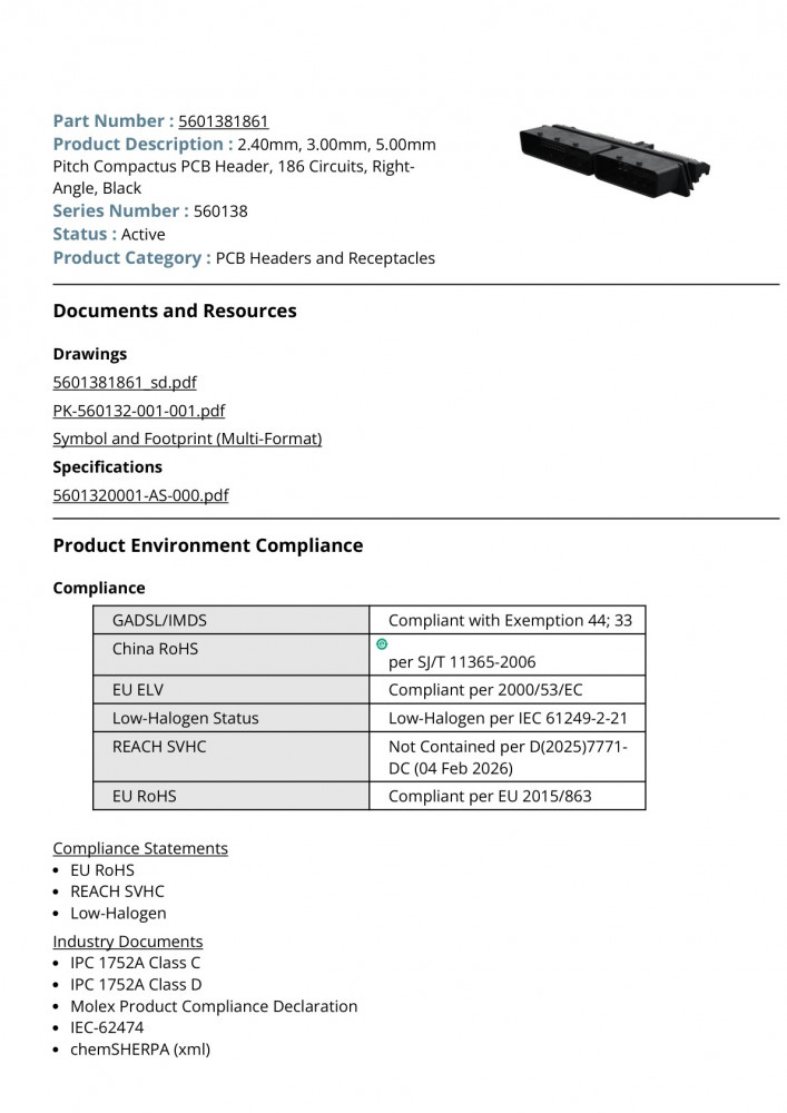 5601381861 technical document page 1