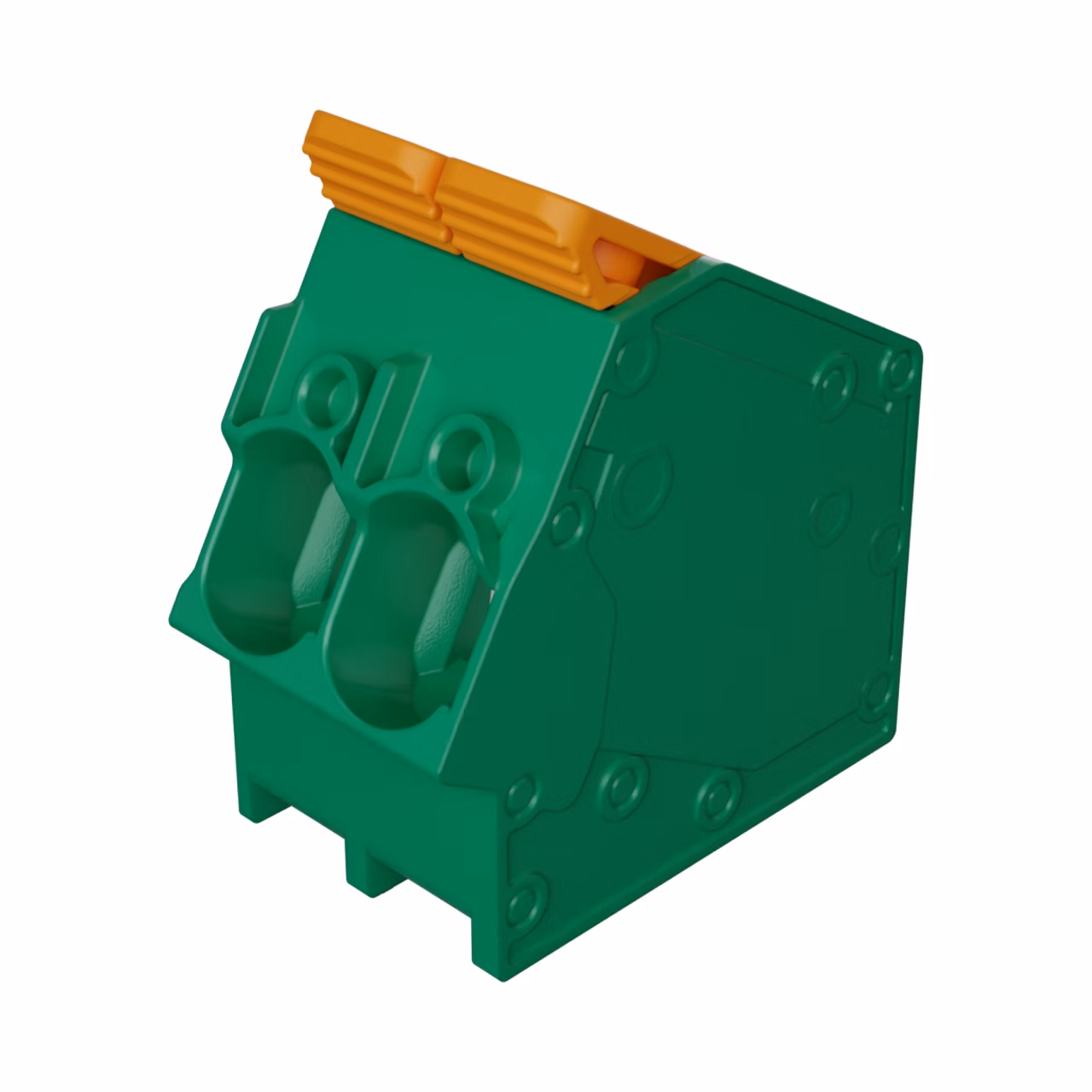 7.50mm Pitch Lever Activated Fixed Mount PCB Terminal Block, 35° Wire Entry, Left Front Terminal, 2 Circuits for sale