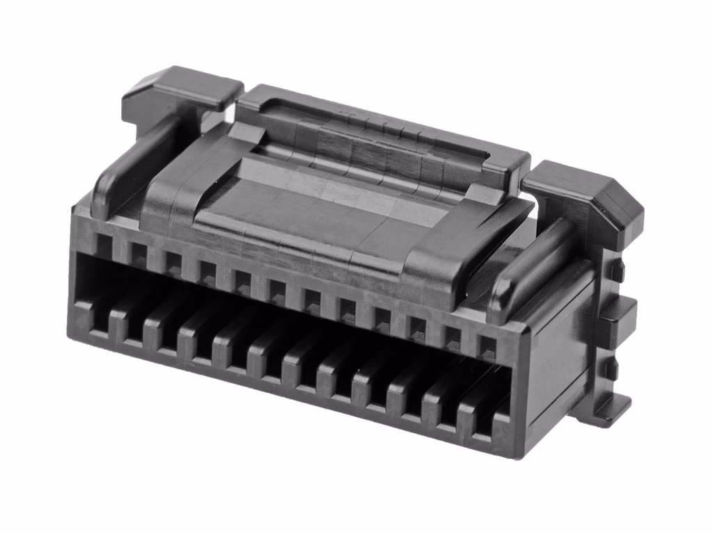 Micro-Lock Plus TPA Type Receptacle Housing, 1.25mm Pitch, Dual Row, Positive Lock, 22 Circuits, Blue