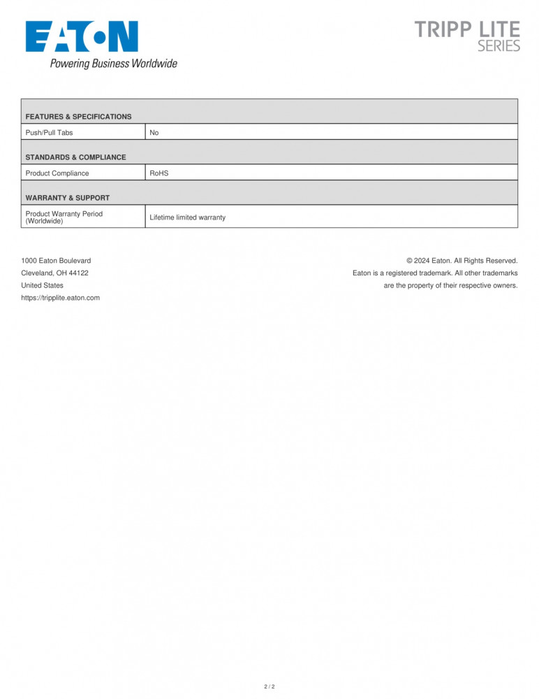 EATON N455-000-PM technical document page 2