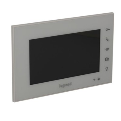 Additional Wi-Fi connected 7'' color screen internal - Hands-free surface-mounted white display - Double door and gate opening for sale