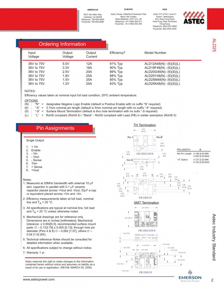 ALD25Y48N-SL technical document page 2