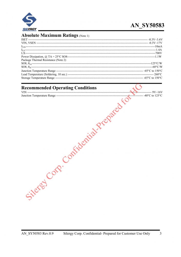 SY50583FAC datasheet page 3