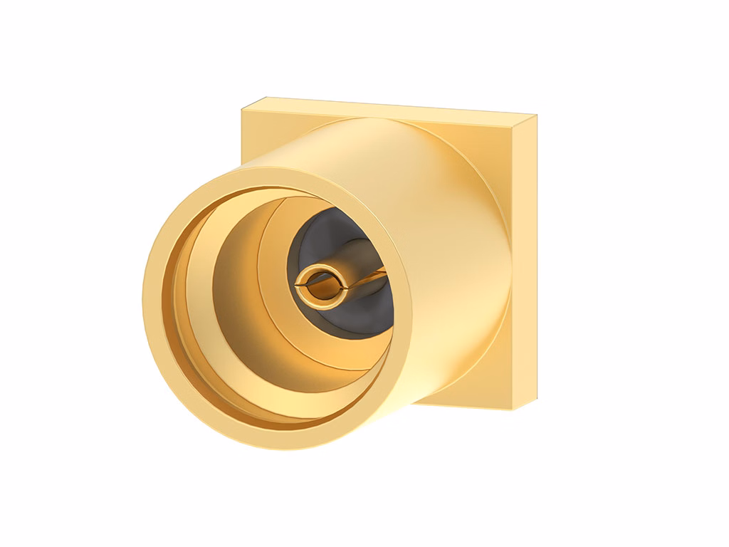 MCX Jack, Straight, PCB Receptacle, Through Hole, Brass Body, Gold (Au) Plated, 2.79mm Leg Length, 50 Ohms