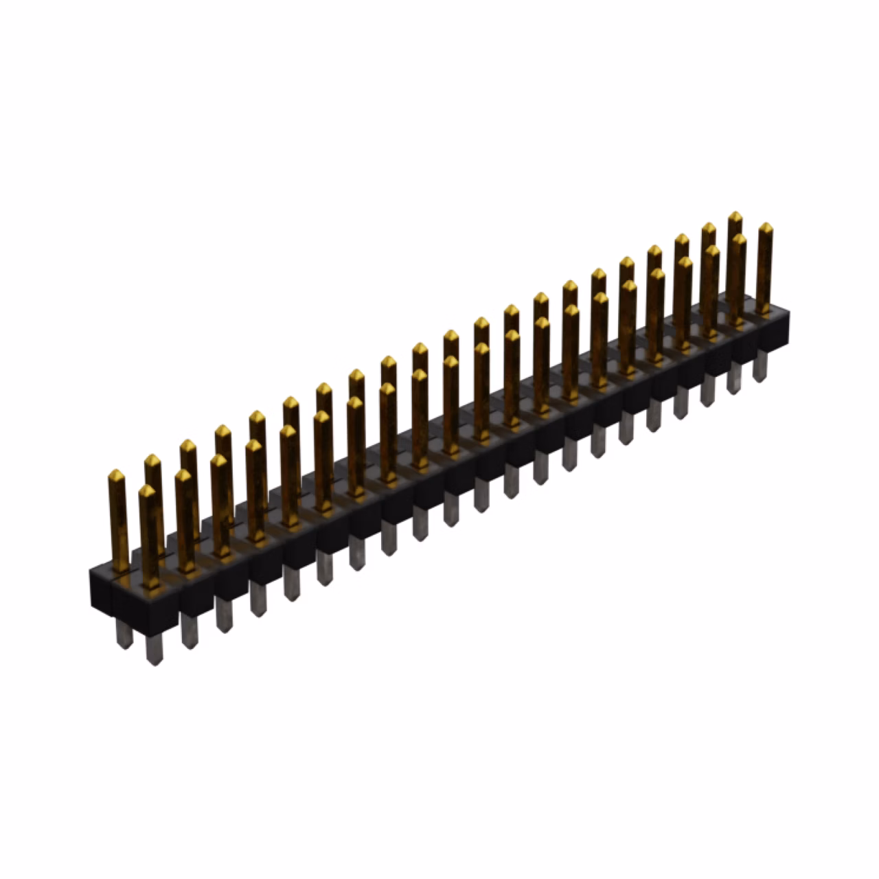 C-Grid Header, 2.54mm Pitch, Through Hole, Dual Row, Vertical, 42 Circuits, 0.38µm Gold (Au) Plating, Tray Packaging, Lead-Free for sale