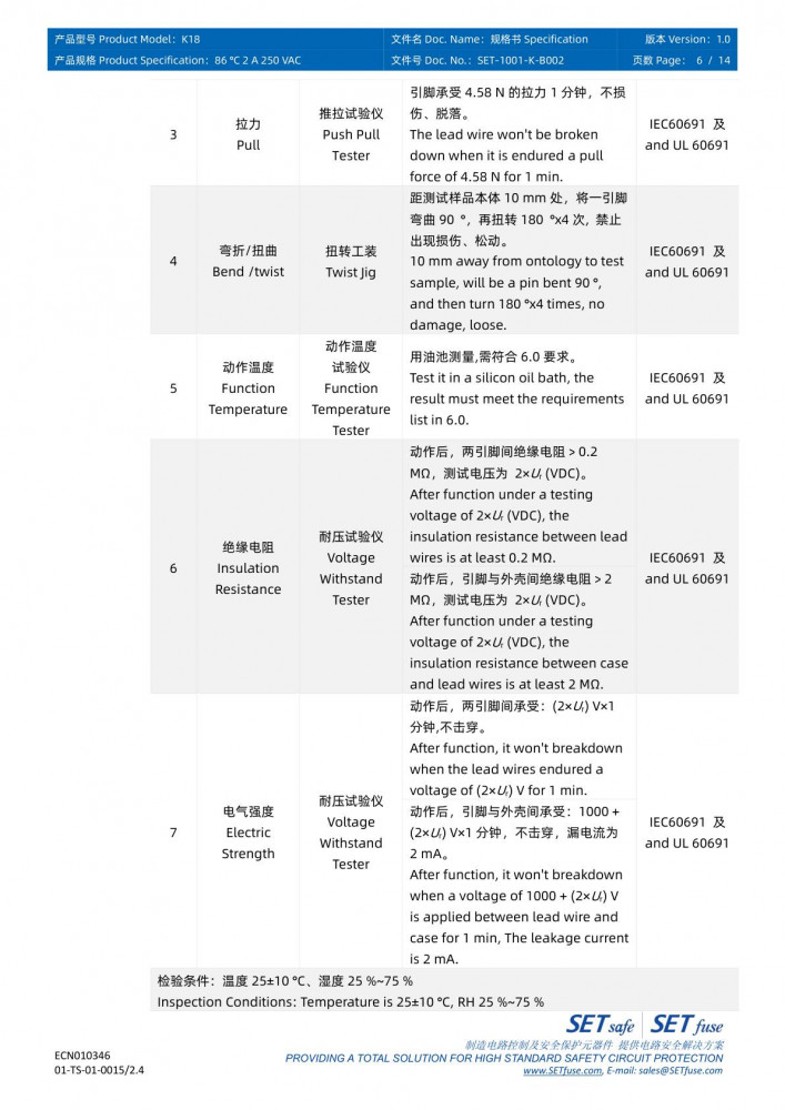 K18 datasheet page 6