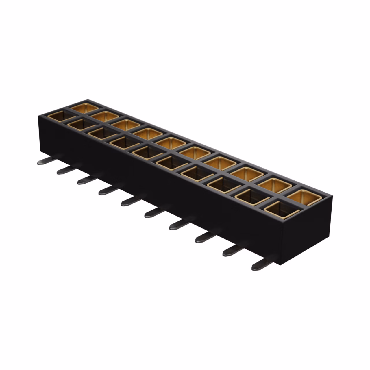 2.00mm Pitch Milli-Grid Receptacle, Surface Mount, Bottom Entry, 0.38µm Gold (Au) Plating, 20 Circuits, Tube, Lead-Free for sale