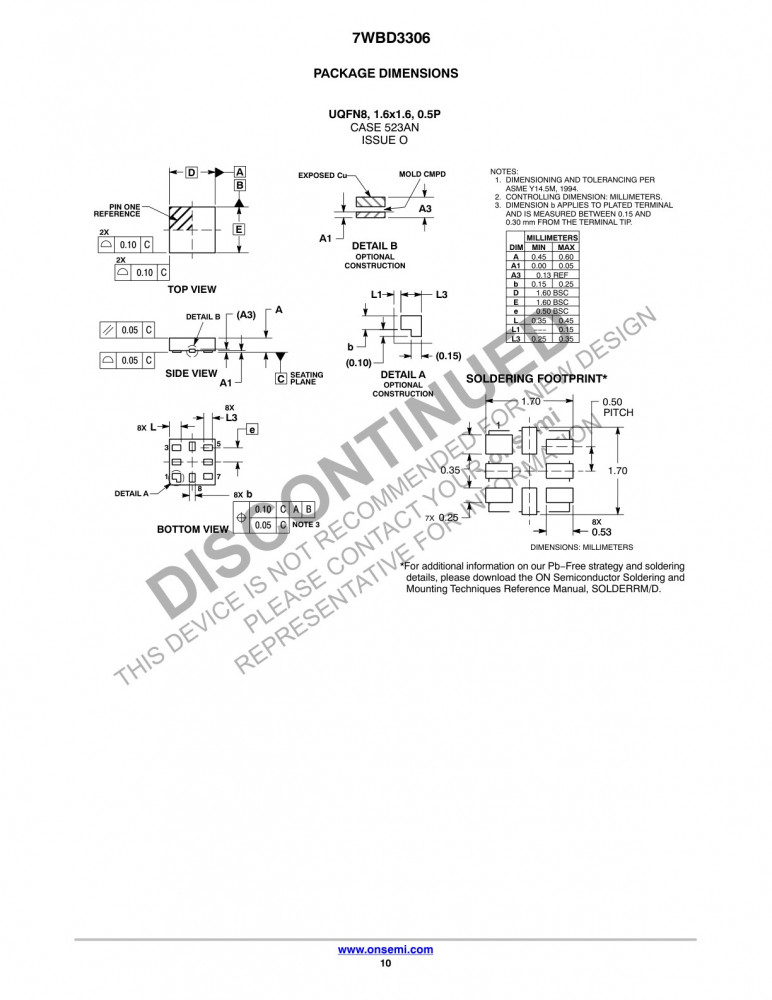 7WBD3306 technical document page 10