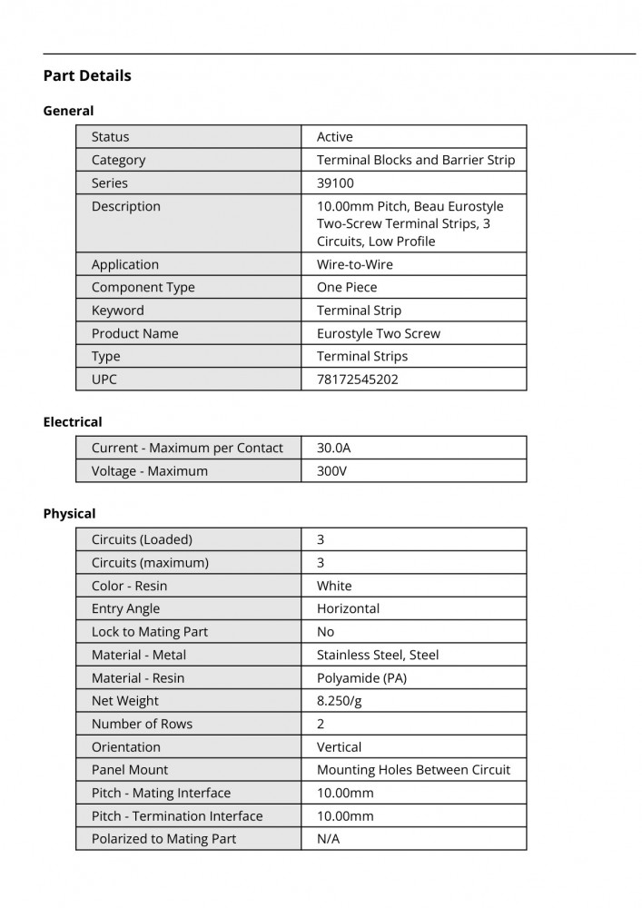 MOLEX 391002103 technical drawing page 2