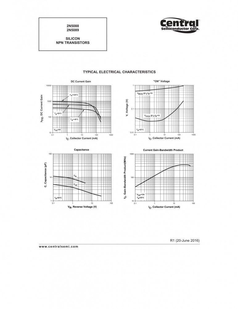 2N5089 PBFREE datasheet page 3