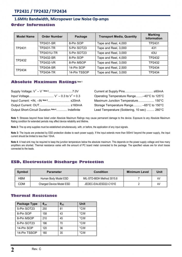 TP2432-SR datasheet page 2